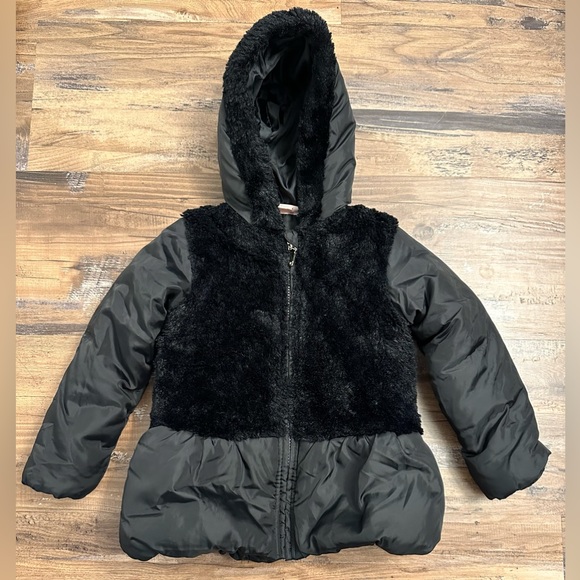 Juicy Couture | Jackets & Coats | Juicy Couture Faux Fur Warm Jacket Girls 3t Black | Poshmark